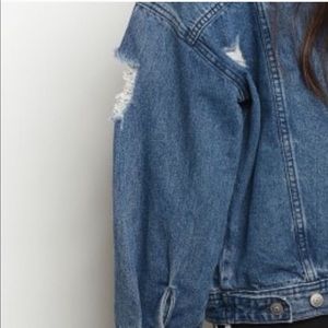 oandoclothing | Jackets & Coats | Distressed Blue Jean Jacket | Poshmark